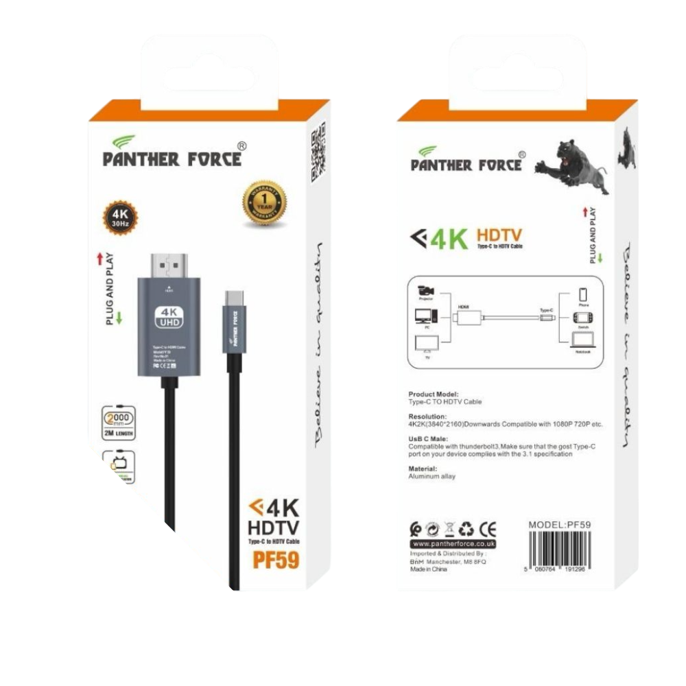 PF59 - Panther Force 4K High-Definition TV Adapter